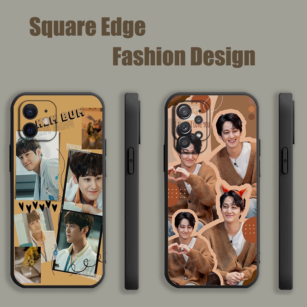 Casing For Samsung A7 2018 A13 Lie A01 A3 M01 Core Kim Bum Korean actors brown aesthetics JFH02 ...