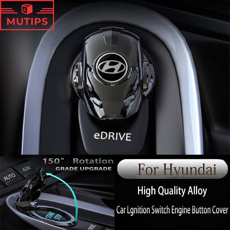 Hyundai Car Engine One Button Switch Metal Decoration Protect Cover For ...