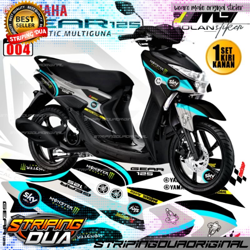 Decal Sticker Striping Variation Yamaha Mio GEAR 125 | Decal Semi ...