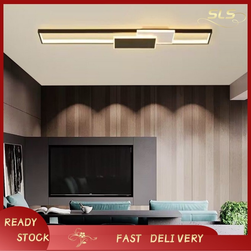 【STAR】Nordic Ceiling Lights for Living Room Tri Color Strip Corridor ...