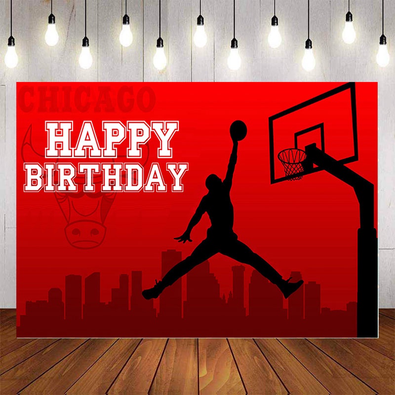 Basketball Slam dunk Backdrops Cartoon For Boy Birthday Party ...