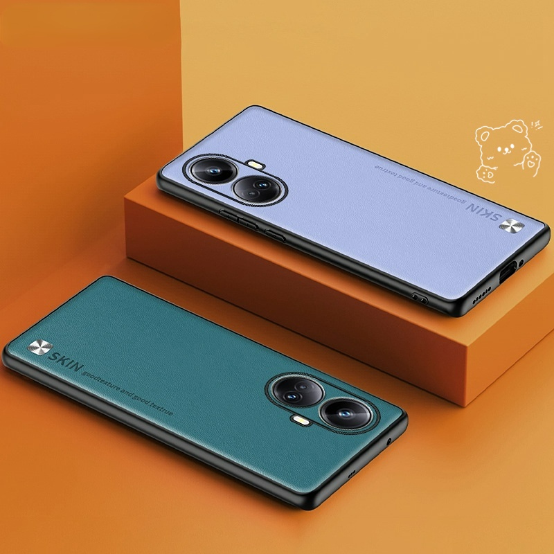 Luxury Matte Leather Casing For Realme C55 NFC 2023 Phone Case Soft ...