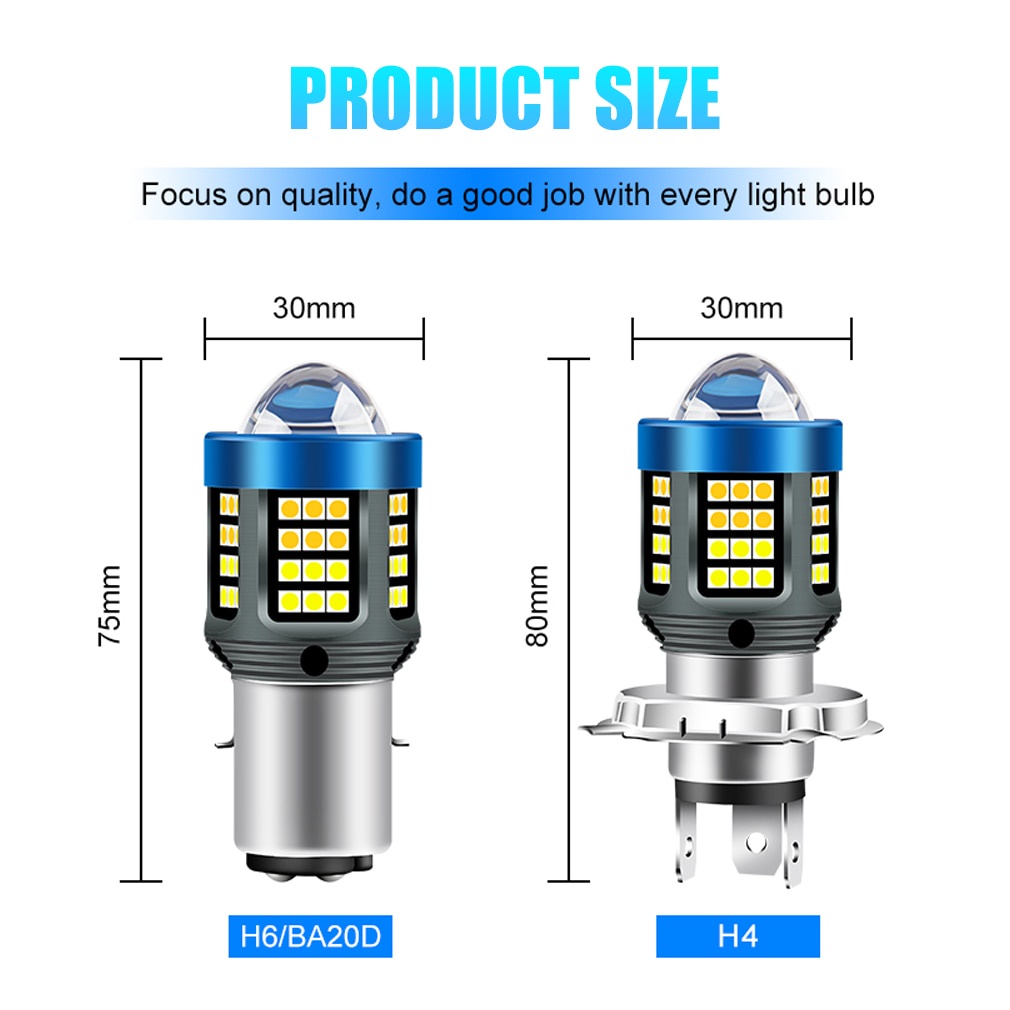 360° LED Light For Motorcycle Mini Driving Light Spot Light M5 T19 P15D H4 H6 headlight DC12V ...