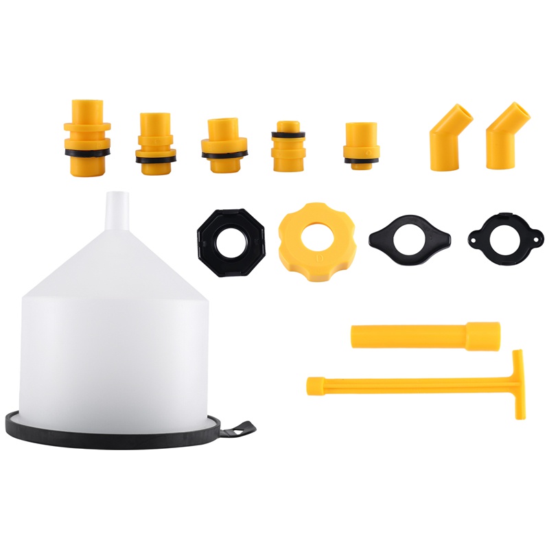 15PCS/Set Car Radiator Coolant Filling Funnel Kit Spill Proof Cooling ...