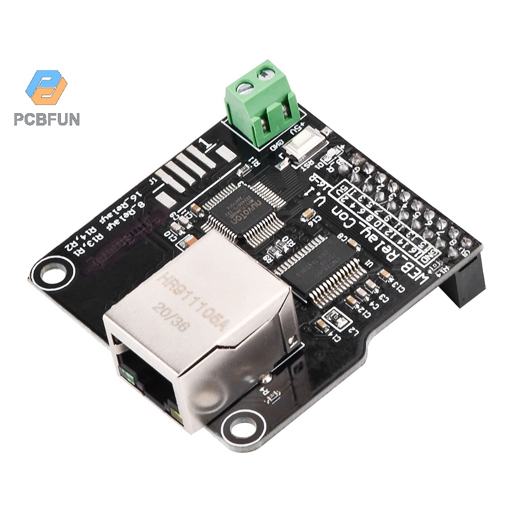 Pcbfun Ethernet WAN Control LAN Web Server 16Channel Relay Ethernet ...