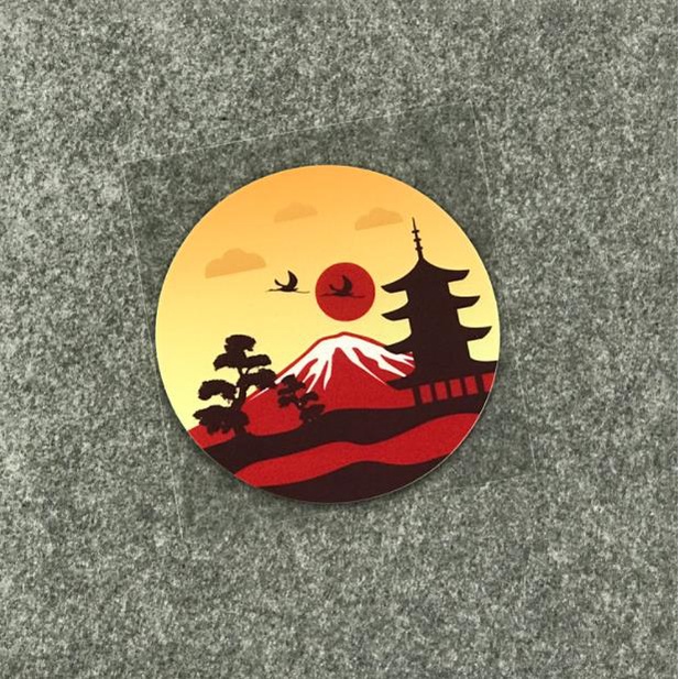 reflective Rising Sun JDM Mount fuji Japan sticker drift Japan vinyl ...