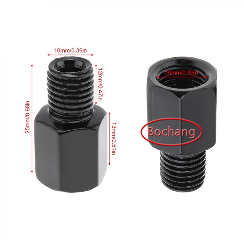 bochang Clockwise and Counterclockwise 10mm to 10mm Motorcycle Rearview ... bochang Clockwise and Counterclockwise 10mm to 10mm Motorcycle Rearview ...