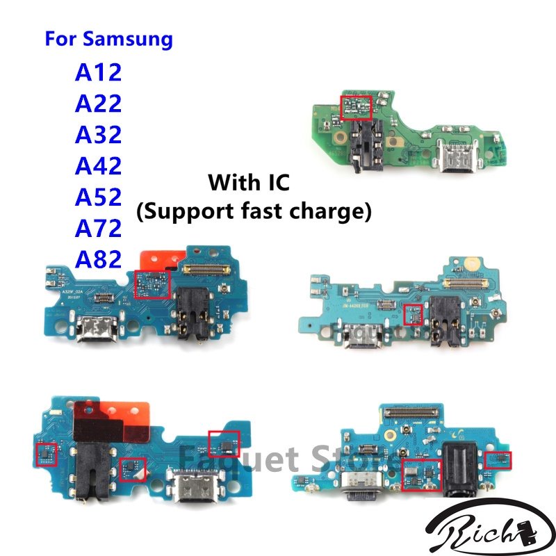 For Samsung Galaxy A12 A22 A32 A42 A52 A72 4G 5G USB Micro Charger Charging Port Dock Connector ...