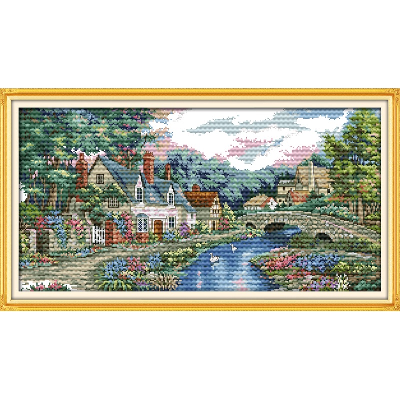 Joy Sunday Stamped Cross Stitch Ktis DMC Threads Chinese Set DIY ...