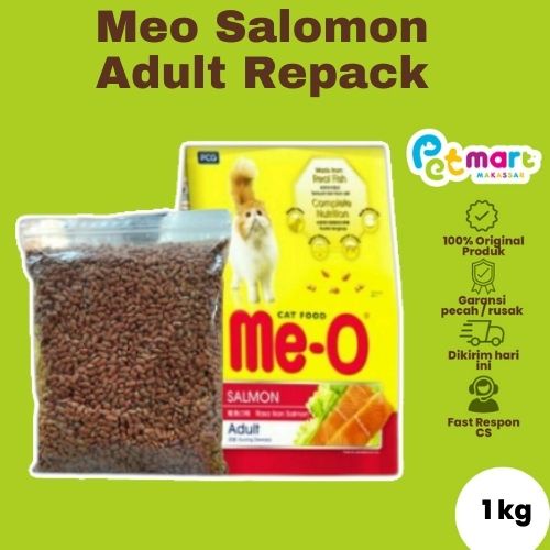Meo Salmon Repack Adult Dry Food Adult Dry Food 1 kg | Shopee Philippines