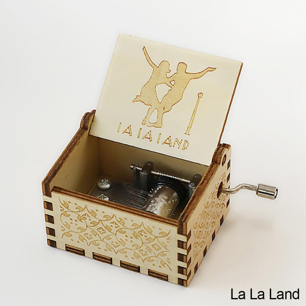 CR 18 Styles Wooden Music Box Christmas Godfather Totoro Jurassic Park ...