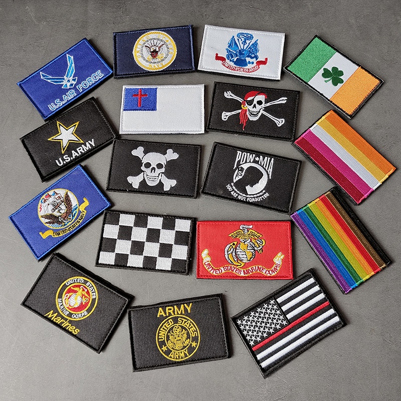 【Customized US tactical army fan badge morale badge embroidery 3D ...