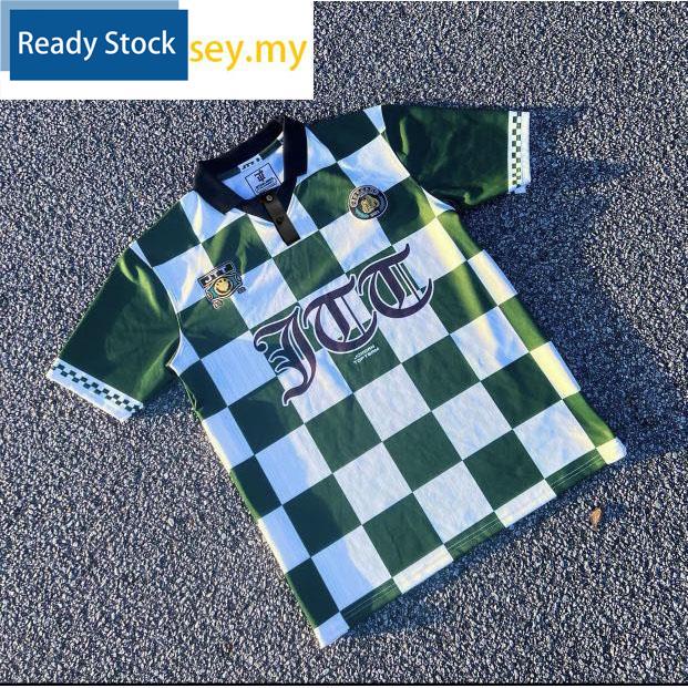 Ready Stock Jtt Home Jersey Retro Collar Green 2022-2023 | Malaysia ...