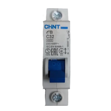 CHINT 32A Miniature Circuit Breaker 1 Pole 4.5 KAIC DIN Rail Type MCB ...