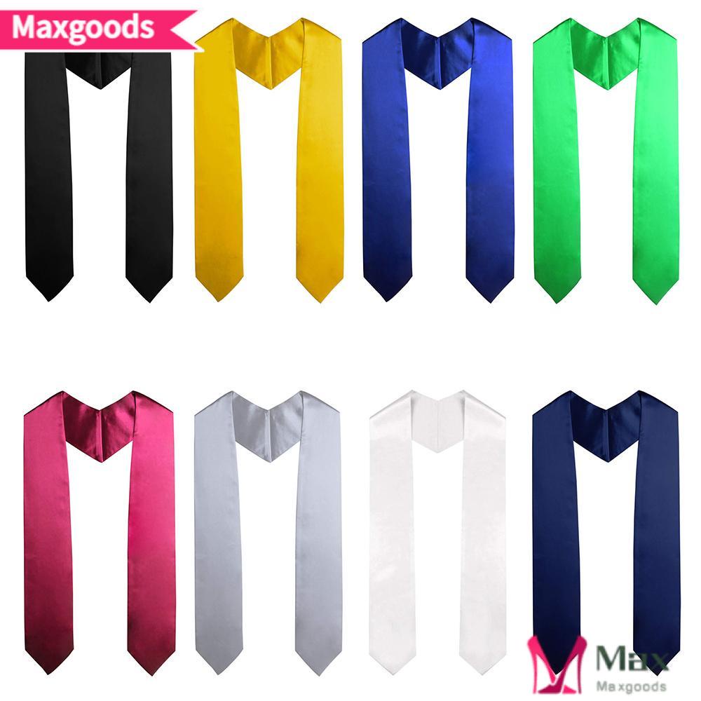 MAXG Graduation Stole Sash Decoration Graduation Uniform Unisex Black ...
