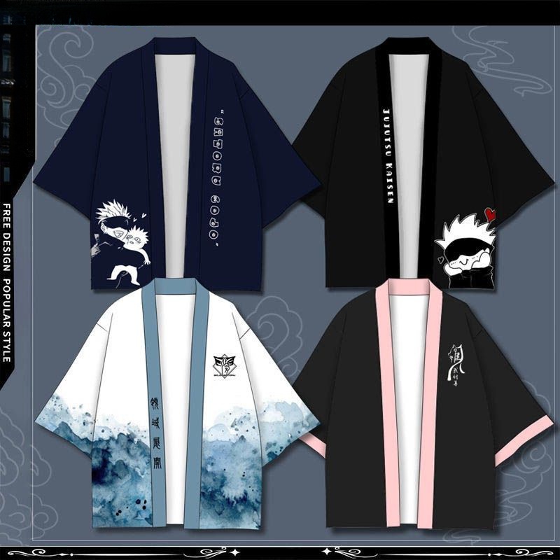 Anime Jujutsu Kaisen Gojo Satoru Ryomen Sukuna Fushiguro Megumi Cosplay ...