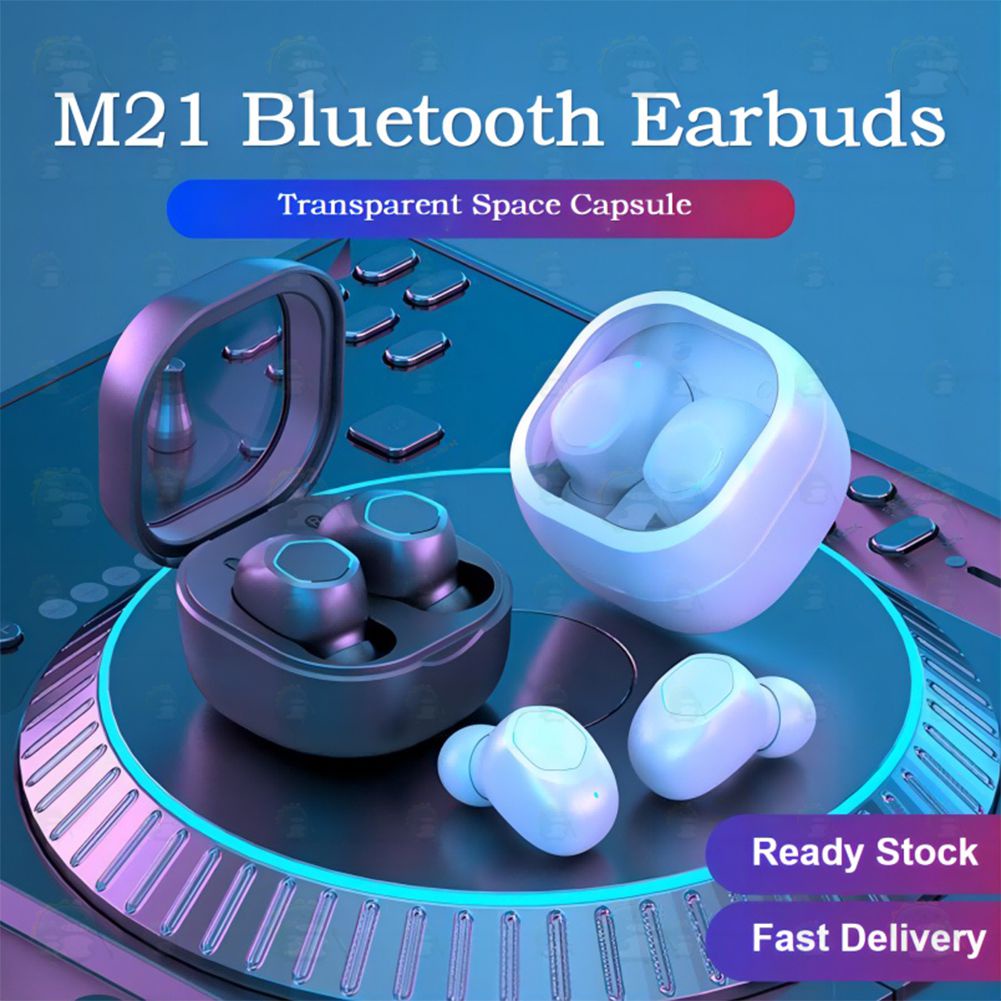 M21 TWS Bluetooth Earphones Mini In Ear Earbuds Wireless Headphones ...