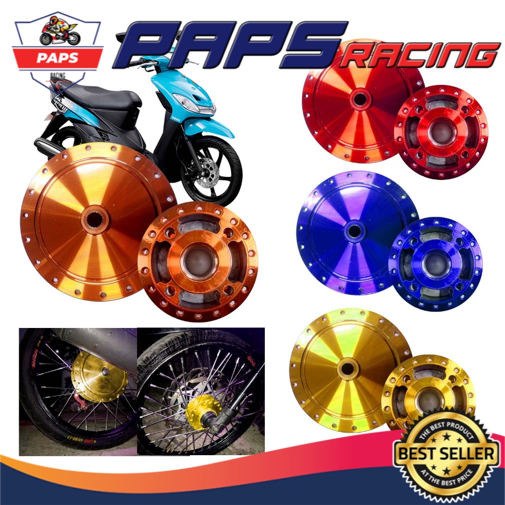 MOTORCYCLE Hub Set For MIO SPORTY Set Front and Rear Colored (CHB-002 ...