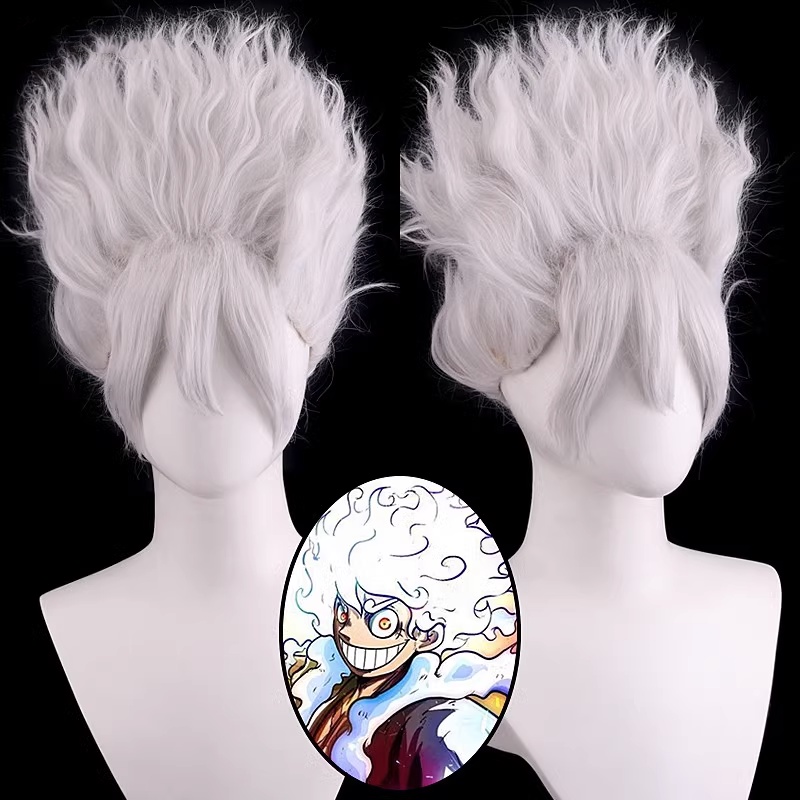 Misscoo Anime One Piece Nika Luffy Cosplay Wig Monkey D Luffy Short ...