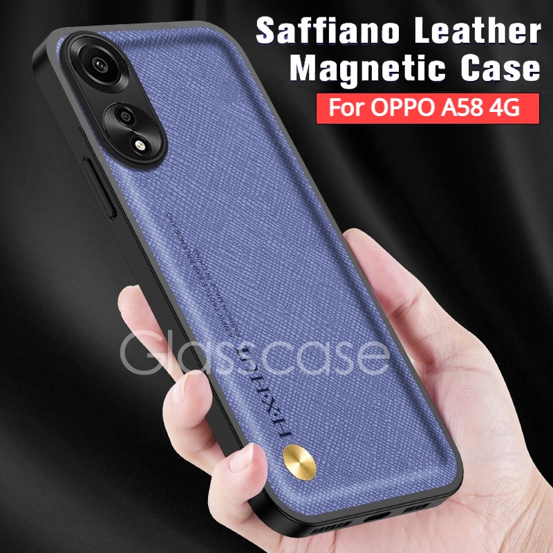 For Oppo A58 2023 Leather Casing For Oppo A58 A78 A98 NfcOppoA58 A 58 ...