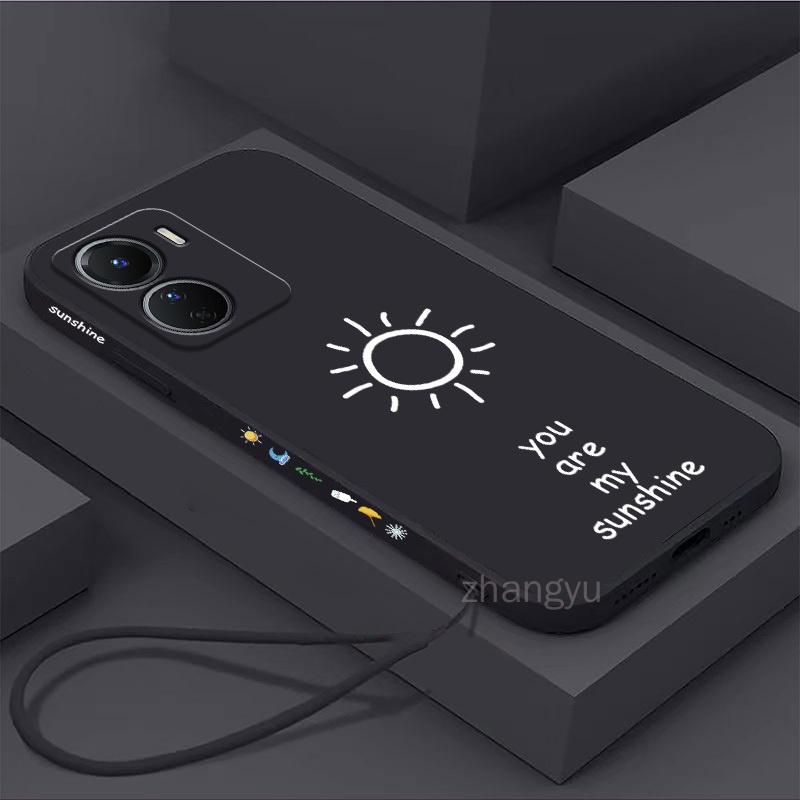 Casing VIVO Y16 4G phone case simple little sun Soft CASE silicone ...