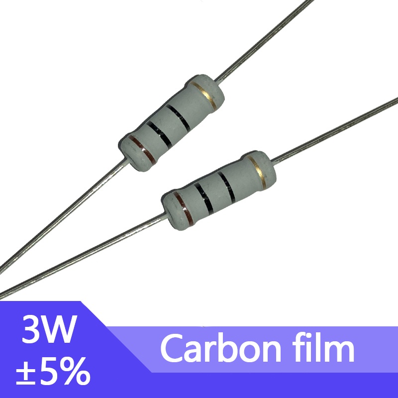 10pcs 3W Carbon Film Resistor Four Color Circle 3R3 3R6 3R9 3.3K 3.6K 3 ...