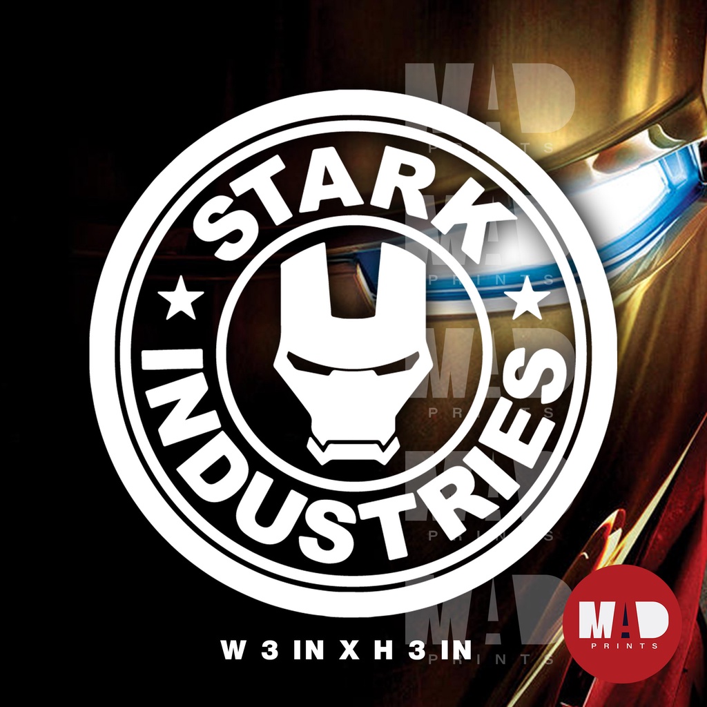 Stark Industries - Logo Sticker Vinyl Decal | Shopee Philippines