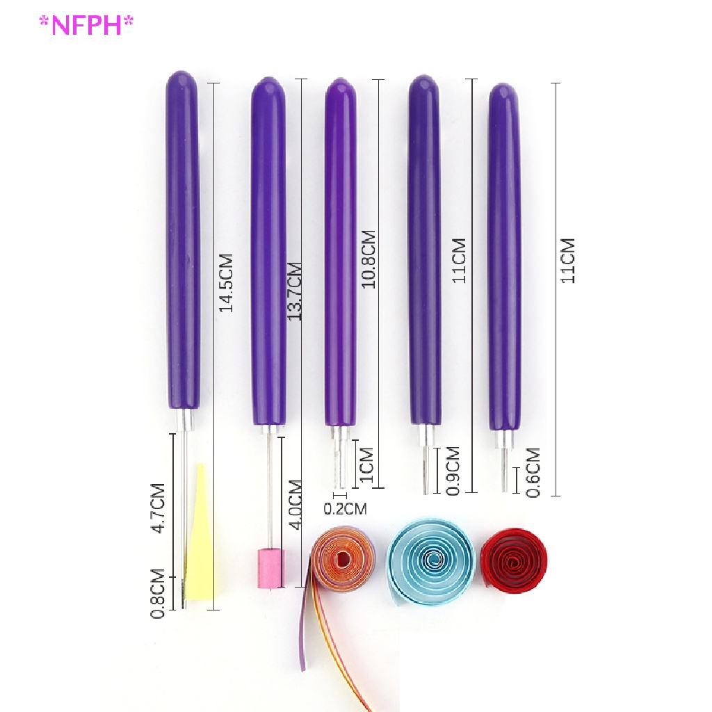 CKFR 5pcs/set Quilling Paper Pen Scrapbooking Craft Origami Handle ...