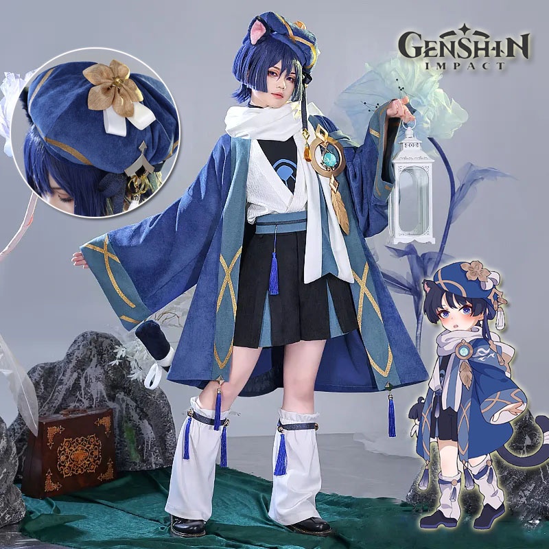 Genshin Impact Wanderer female cosplay Scaramouche costume Balladeer ...