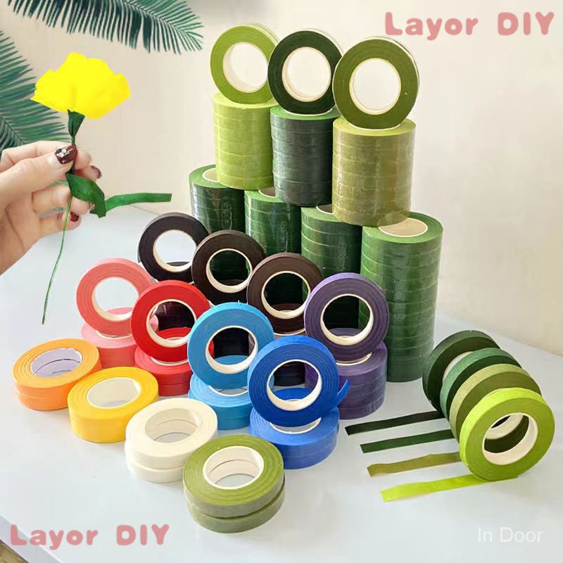 Ready Store Floral Tape Flower Dense Fuzzy wire flowers DIY handmade ...