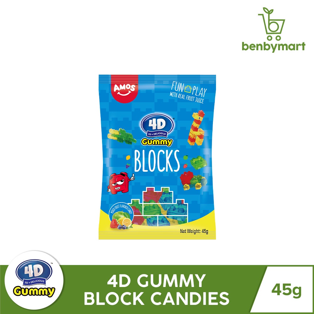4D Gummy Block Candies 45g | Shopee Philippines