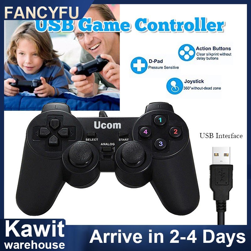 USB Wired Game Controller Games Joystick Gamepad Handheld Game Console ...