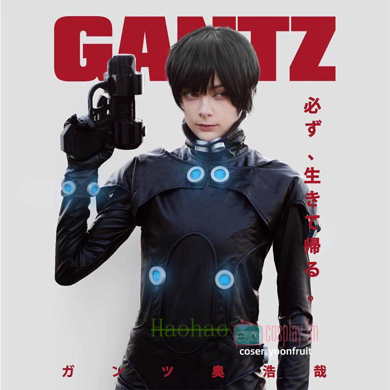 Cosplayfm GANTZ o COSPLAY Pu skin tightening men's jumpsuit | Shopee ...
