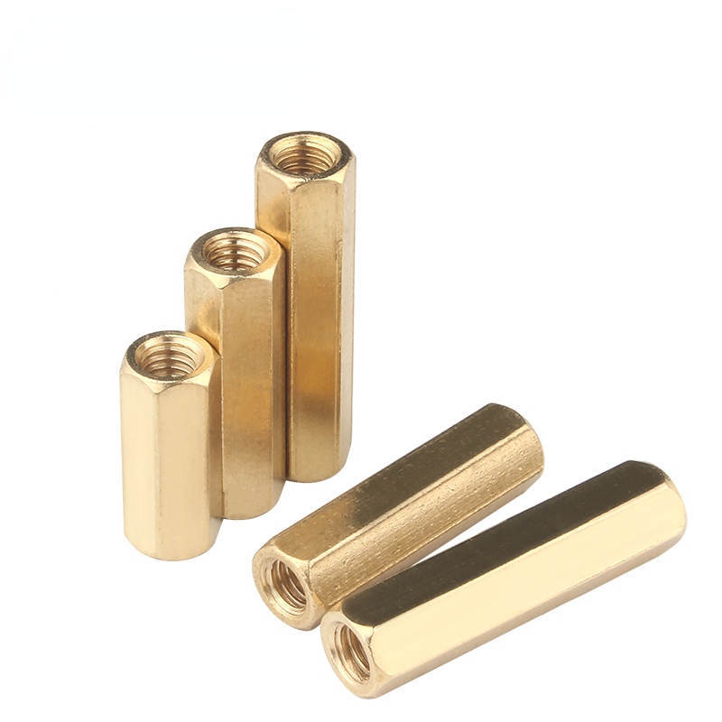 M2.5 Dual-Way Hexagonal Copper Column Flat Head Hollow Copper Column ...