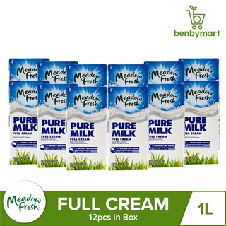 Meadow Fresh Full cream UHT Milk 1L (12-pack) | Shopee Philippines