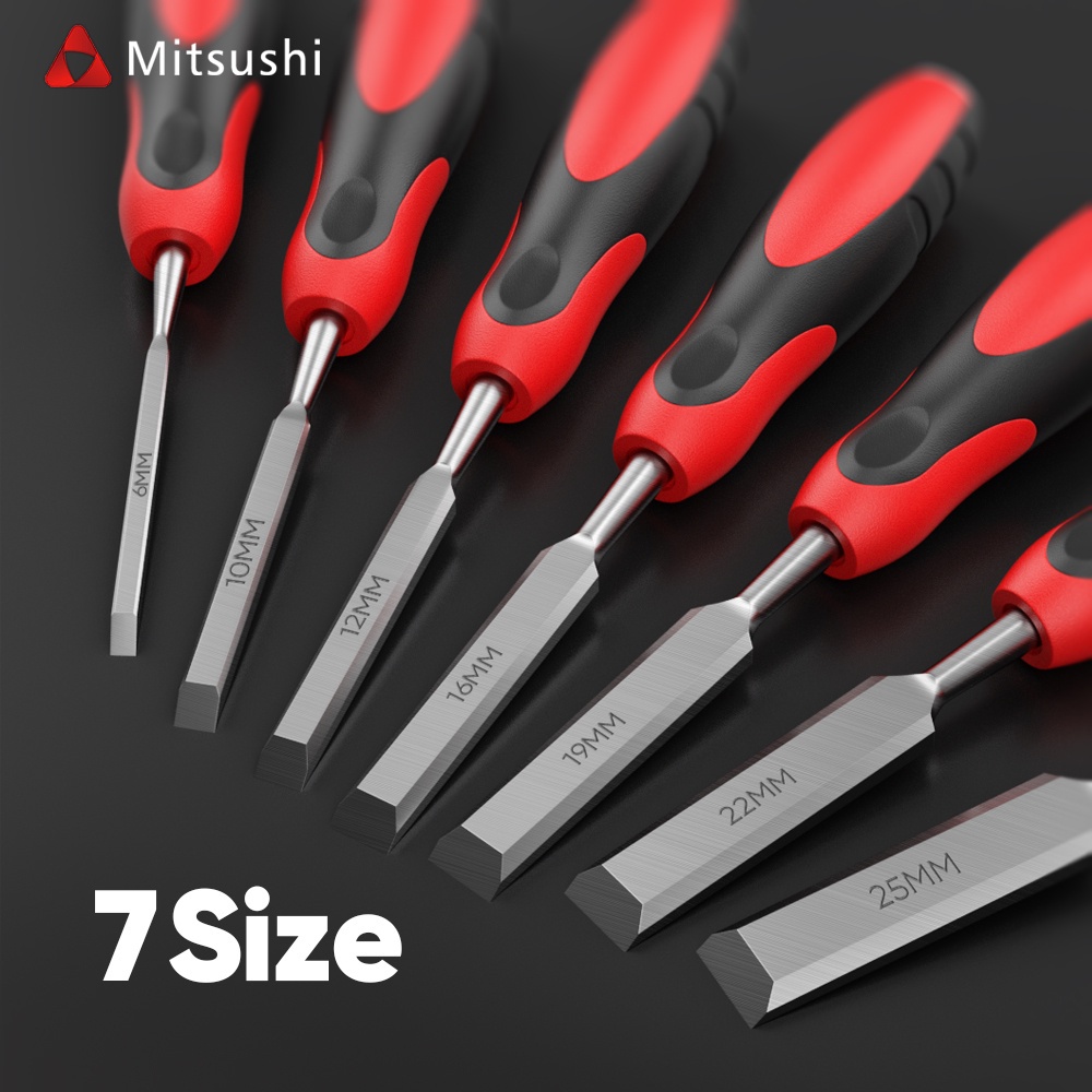 Mitsushi Industrial Wood Chisel 25mm/6mm | Shopee Philippines