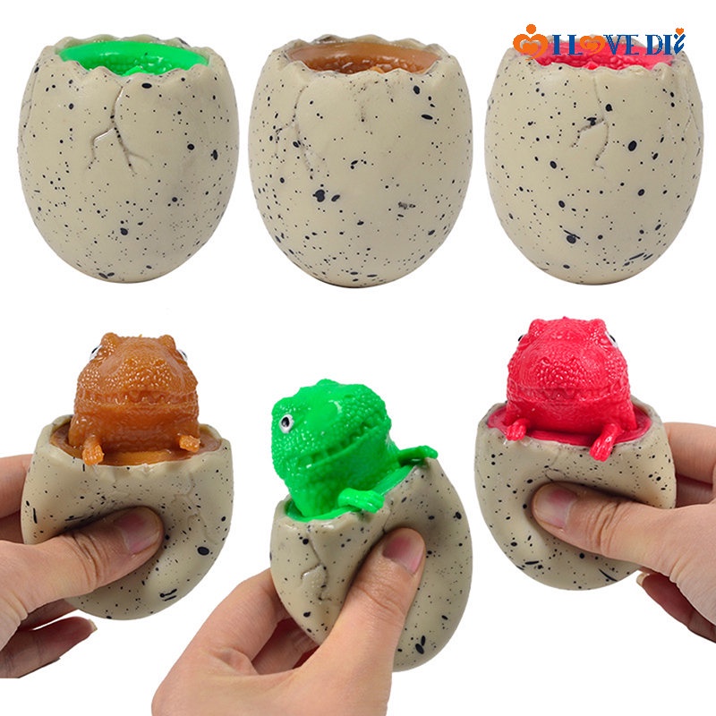1 Pc Fun Squeeze Pinch Dinosaur Egg TRP Doll Toy/ Cute Telescopic ...