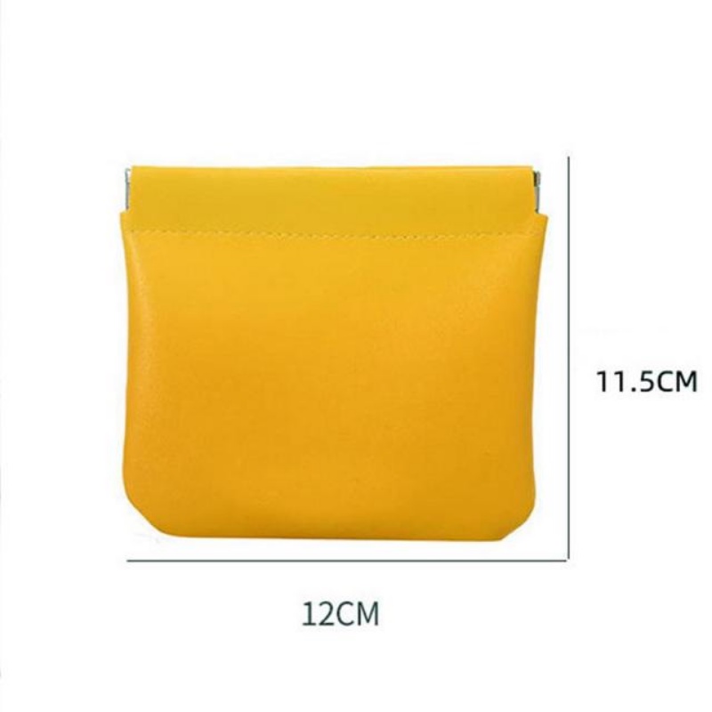 Creative PU Leather Automatic Tightening Elastic Storage Bags Mini ...