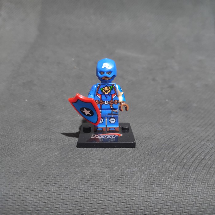 Lego bootleg captain america hydra miniature toy display | Shopee ...