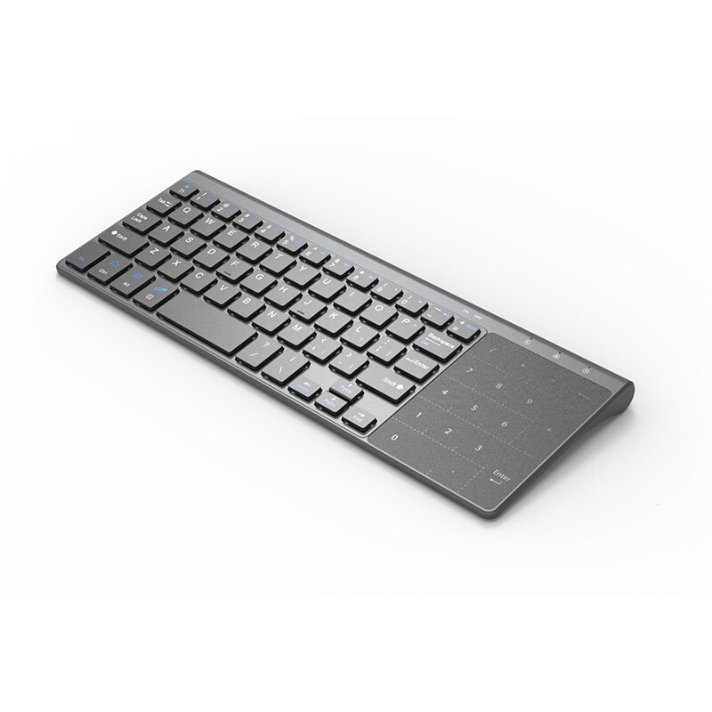 2.4GHz Wireless Keyboard with Number Touchpad Mouse 2 In 1 Thin Numeric ...
