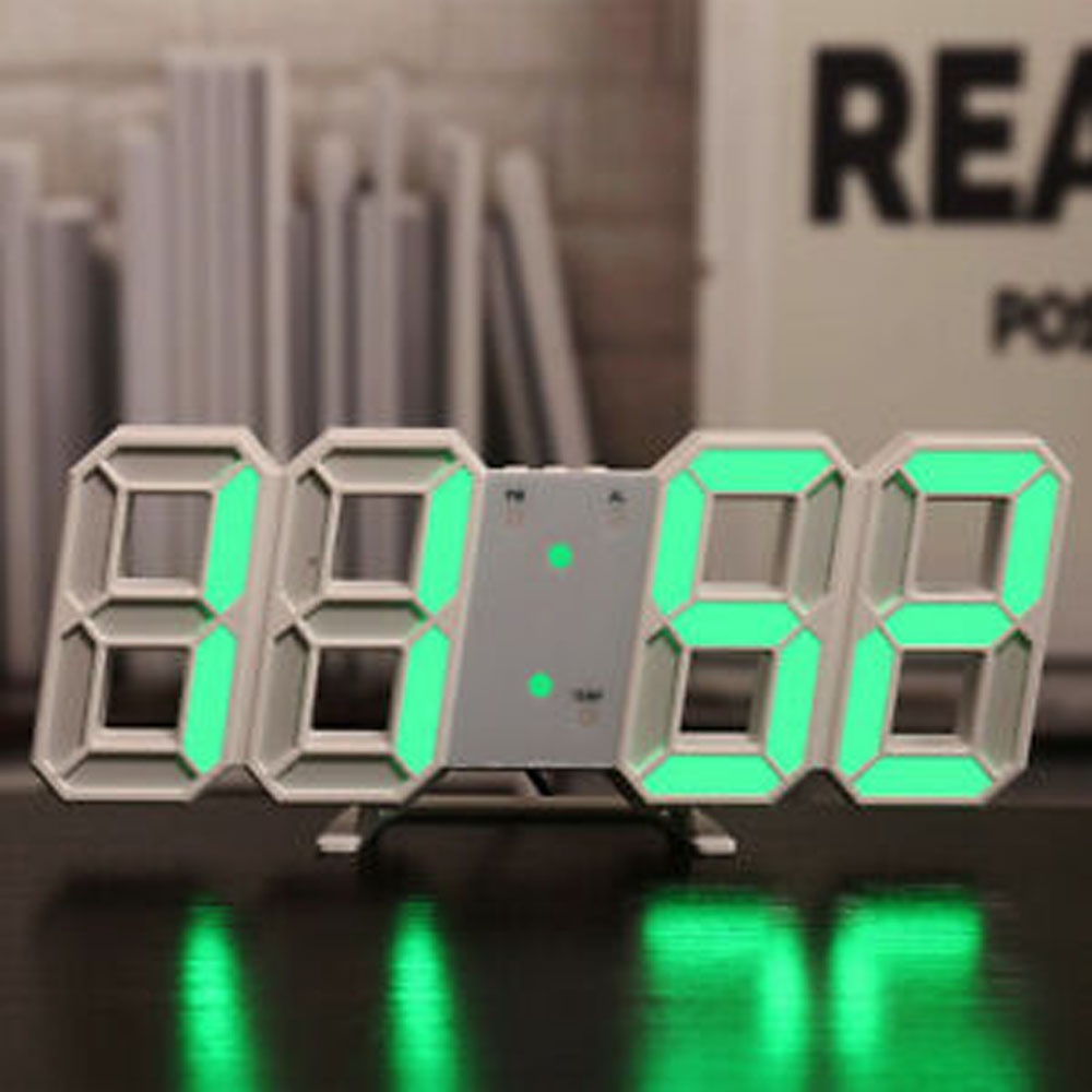HT 3D LED Wall Clock Modern Digital Wall TableClock Watch Desktop ...