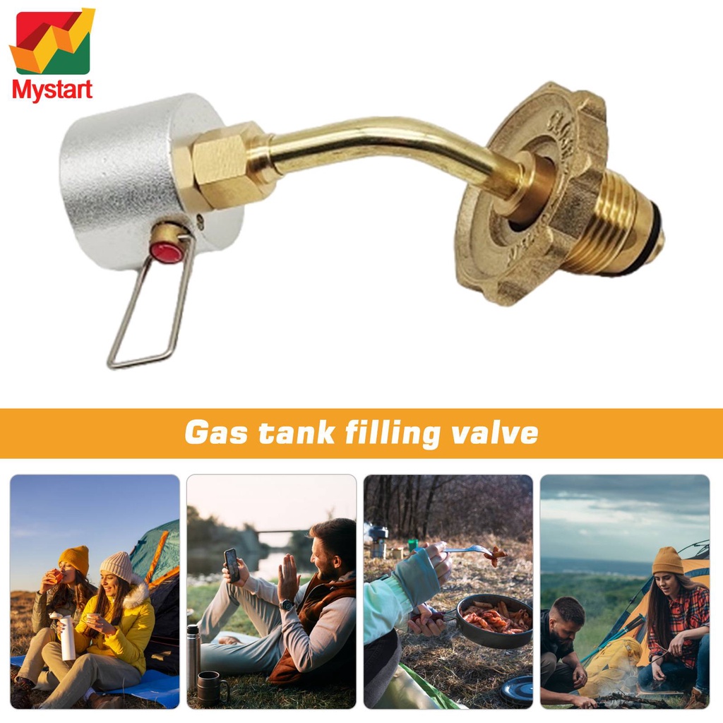 Copper Propane Gas Tank Valves Direct Connection MAPP Cylinder Filling ...
