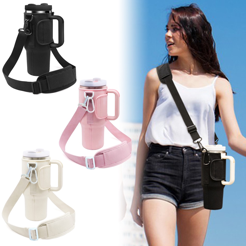 Water Bottle Carrier Bag For Stanley Quencher H2.0 And Adventure 40 Oz ...