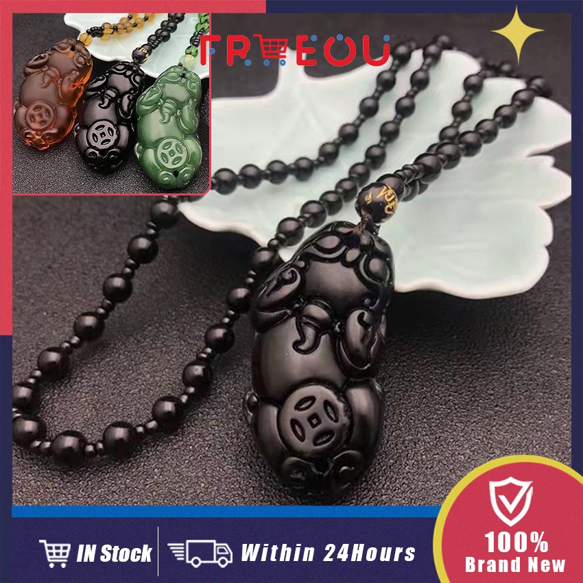 Pixiu Pendant Lucky Fortune Necklace Pixiu Necklace Amulet Gifts Jades ...