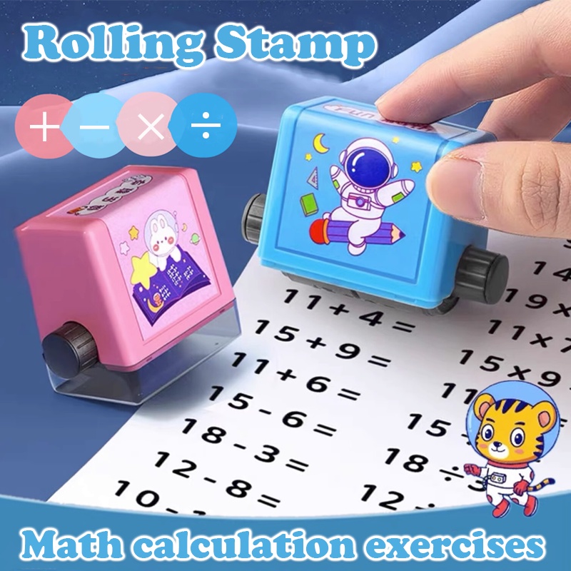 Add Subtract Multiply Divide Stamp Kids Math Alculation Practice ...