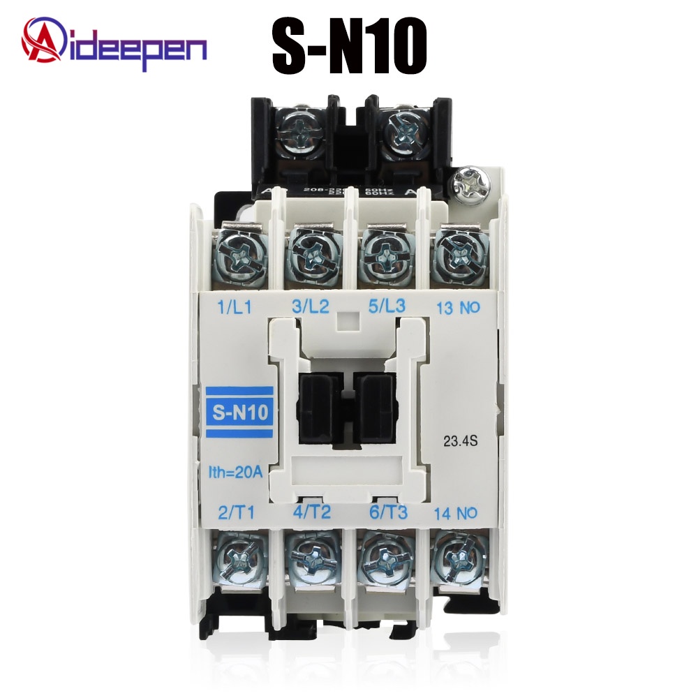 Electromagnetic Contactor AC S-N10 220V 50Hz 35 Mm. Manual Magnet S-N10 ...