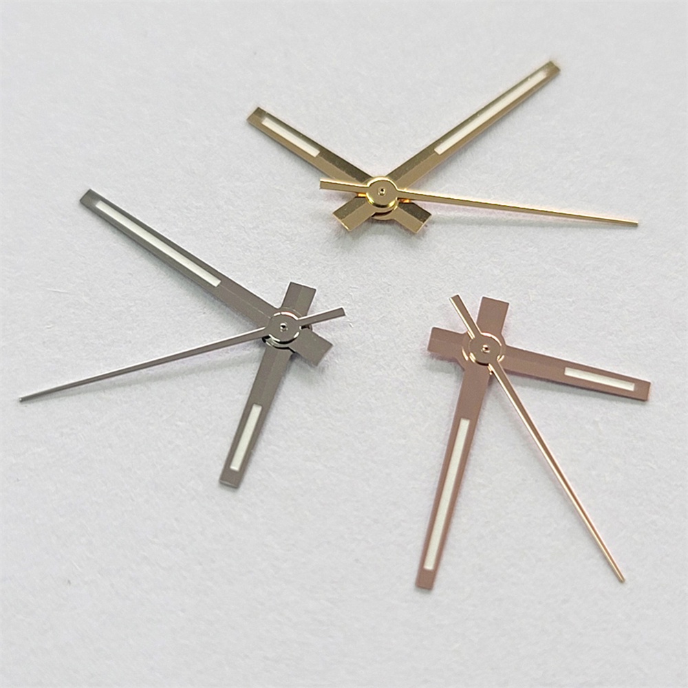 Silver/Rold gold/Gold Three-needle Watch Hands Green Luminous for NH35 ...