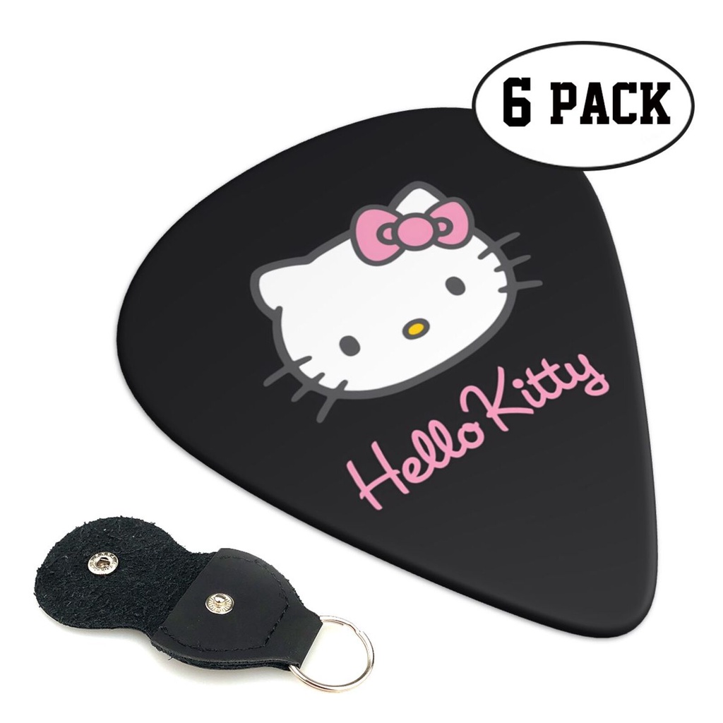 Sanrio Hello Kitty Guitar Picks 6 Pack - 0.71mm Guitar Picks Unique ...