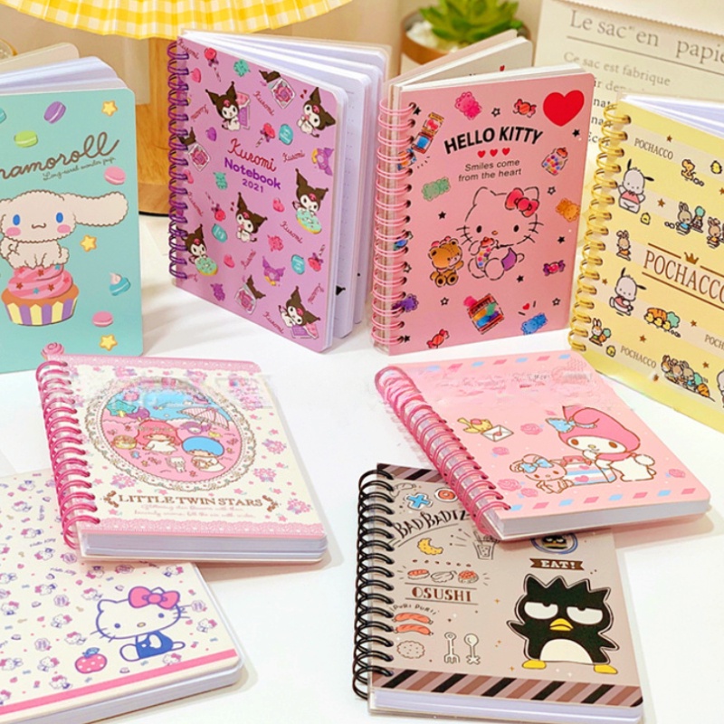 A6 Sanrio Notebook Color Coil Notebook Student cartoon notebook School ...