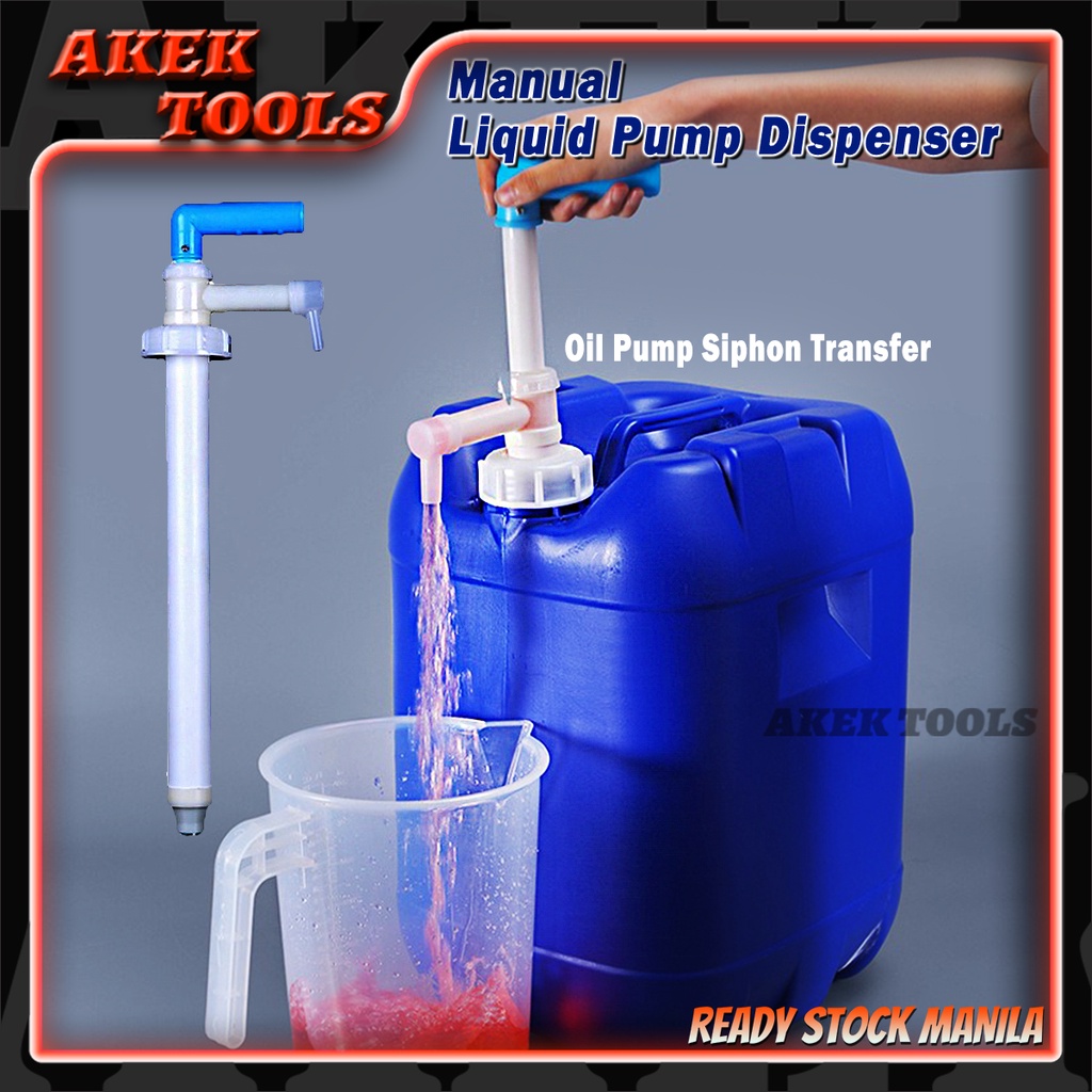 Manual Oil Pump Siphon Transfer Gas Oil Corrosion Resisting Plastic ...
